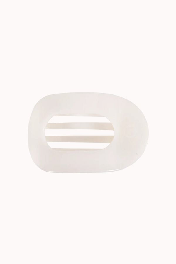 TELETIES - SMALL FLAT ROUND CLIP, COCONUT WHITE – Girlhero