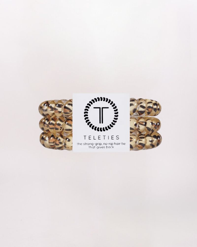 TELETIES - SMALL 3 PACK TELETIES, LEOPARD – Girlhero